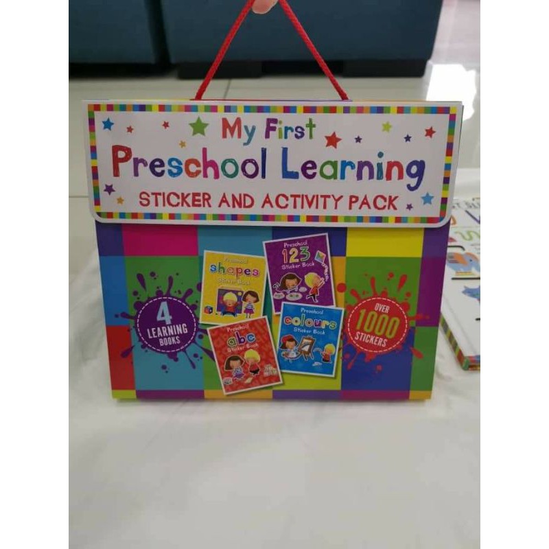 My First Preschool Learning - 4 Sticker Book with 1000 stickers ...