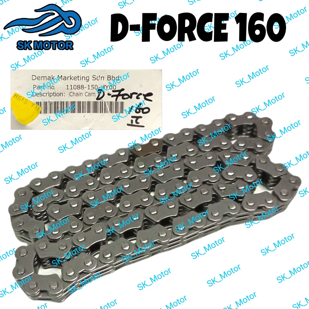 Demak D-FORCE 160 D FORCE 160 Original Timing Chain Rantai 11088-150-HY00 Chain Cam | Shopee ...