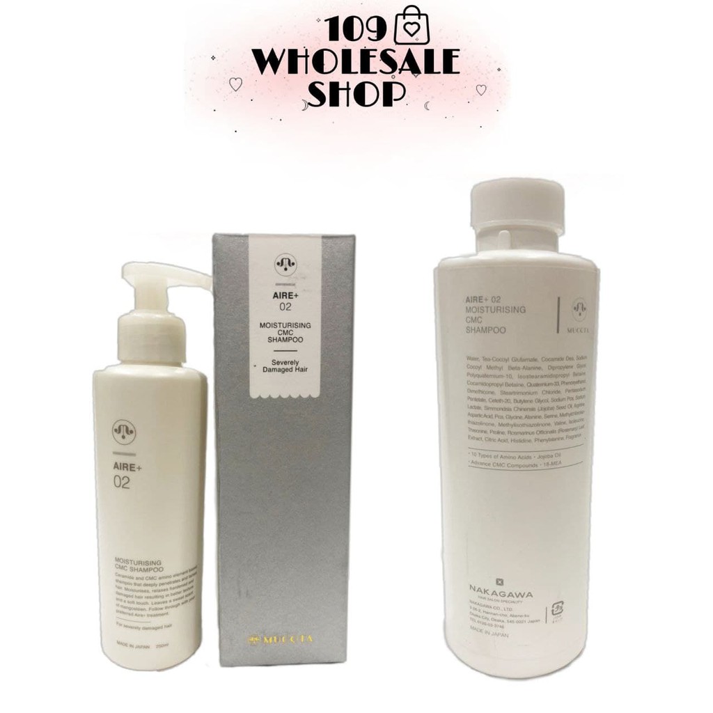 Mucota Aire +02 Shampoo 250ML -500ML (New Packaging) | Shopee Malaysia