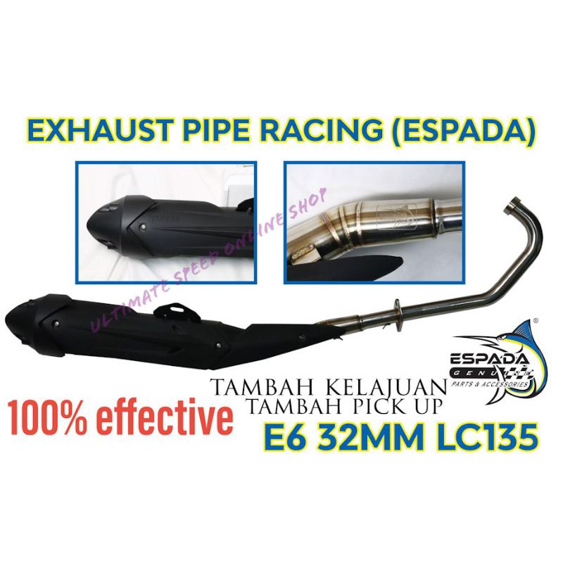 Lc v1 to v6 Espada exhaust pipe E6 /Lc135 ekzos espada E6 | Shopee Malaysia