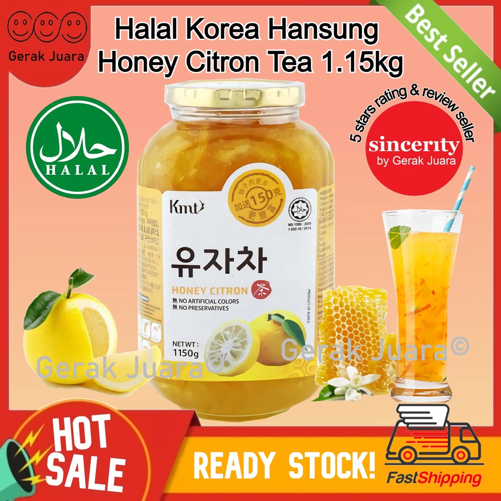 Halal Korea Hansung Honey Citron Tea 1.15kg 韩国进口蜜柚水果茶 好喝！卖家推荐！ | Shopee ...