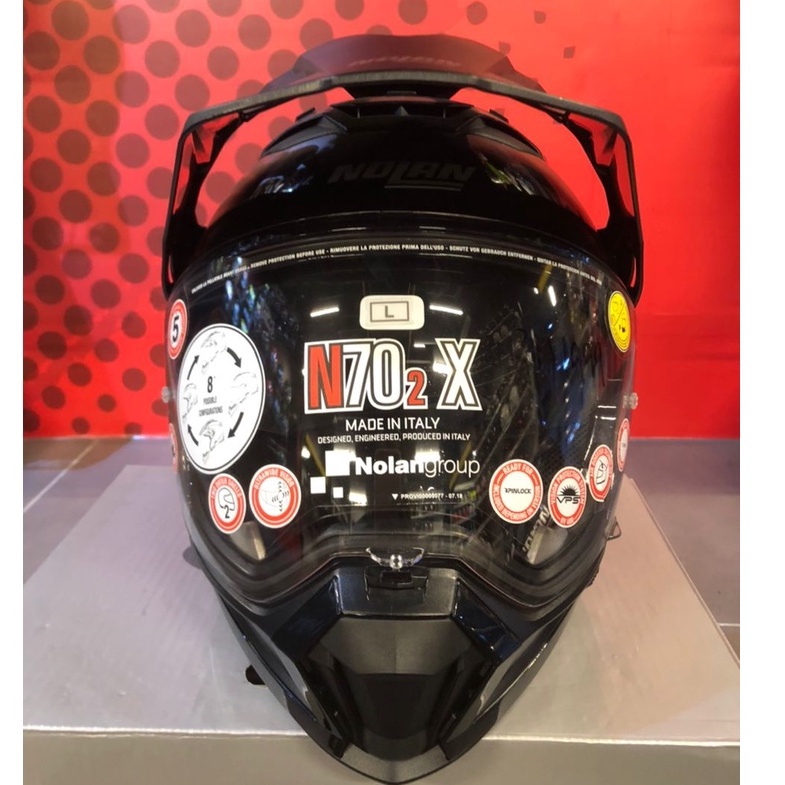 FULLFACE STREETFIGHTER NOLAN N702X CLASSIC N - COM 10 FLAT BLACK ...