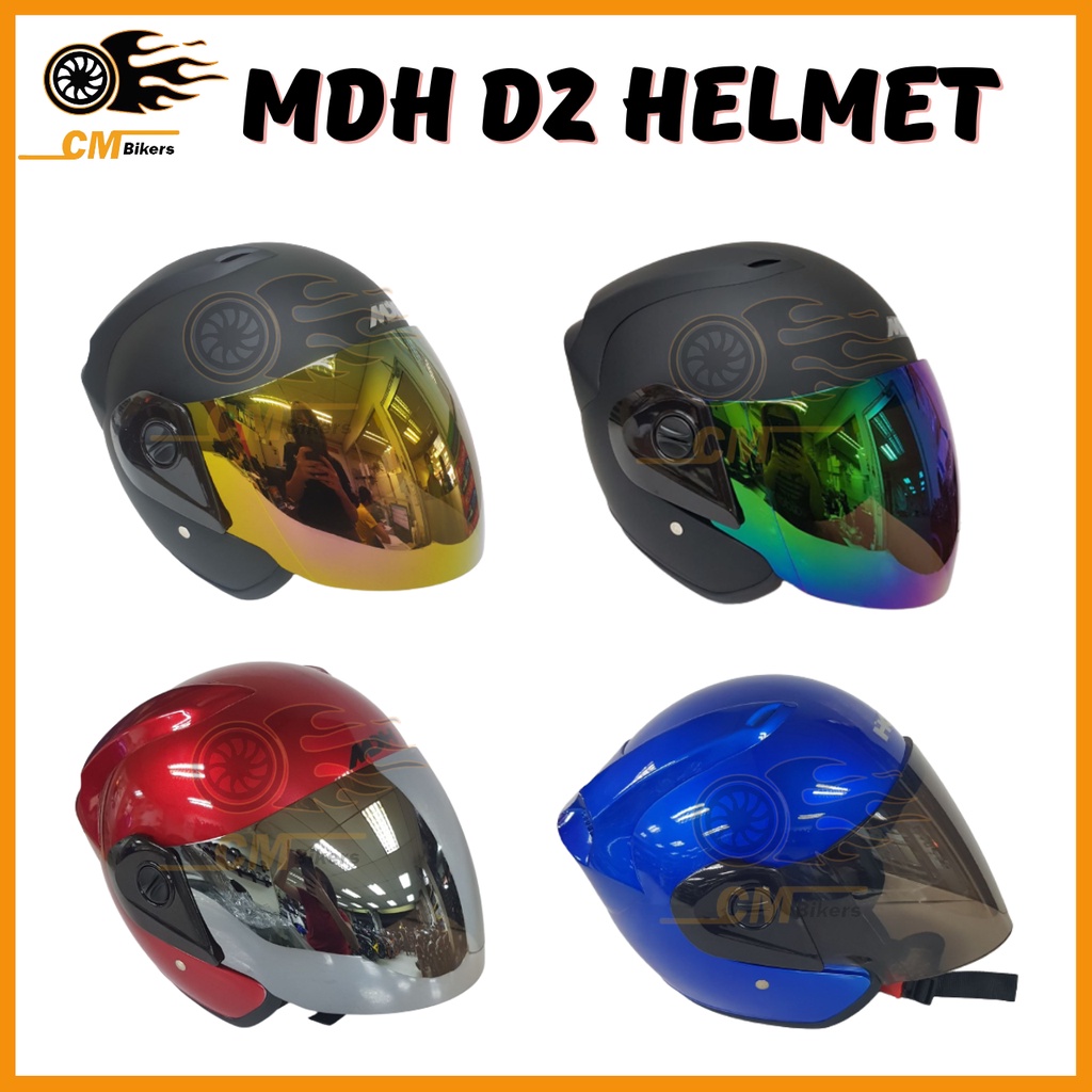 Ready Stock MDH Motor Helmet Same “KHI Design” With Visor Sirim ...