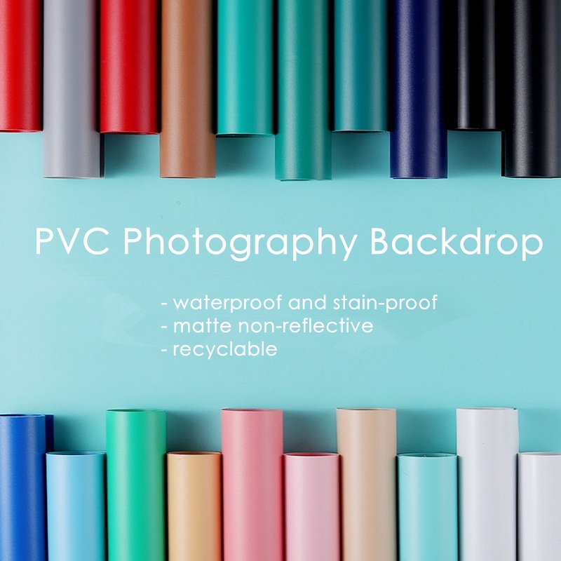 50X100CM Frosted Waterproof Morandi Photography Photo PVC Background ...