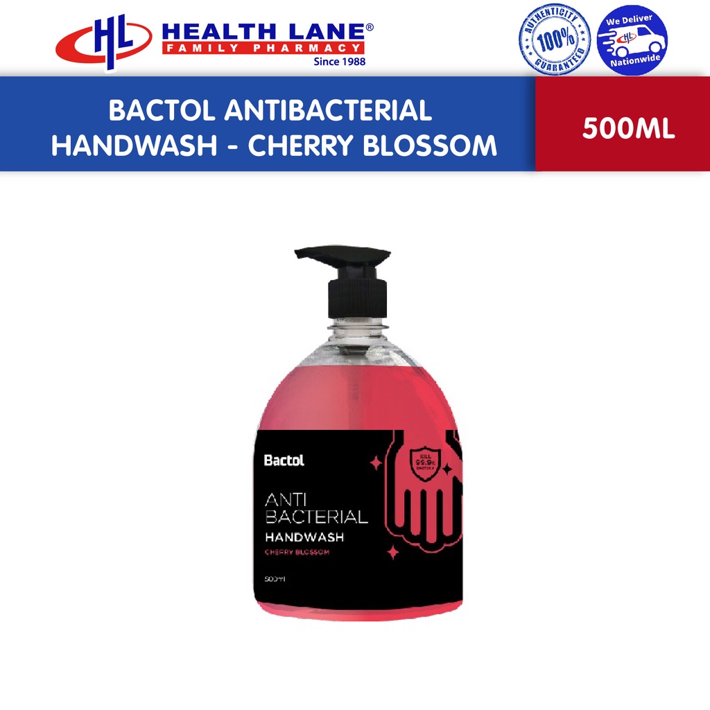 BACTOL ANTIBACTERIAL HANDWASH - CHERRY BLOSSOM (500ML) | Shopee Malaysia