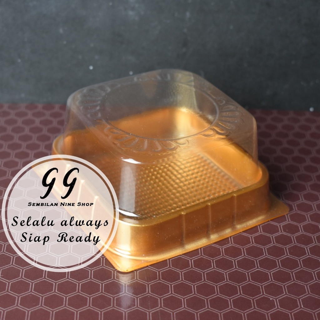 Mooncake GOLD TRAY 4pcs Mica Plastic Box GOLD Moon Cake 125g 150g | Shopee Malaysia