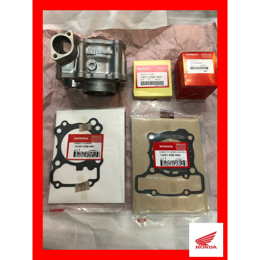 Cylinder Block Blok Honda RS150 RS150R 100% HONDA Original (Full Set ...
