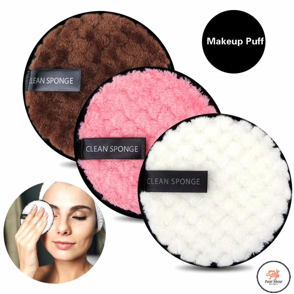 FS Microfiber Cloth Pads,Facial Makeup Remover Puff,Reusable Double ...