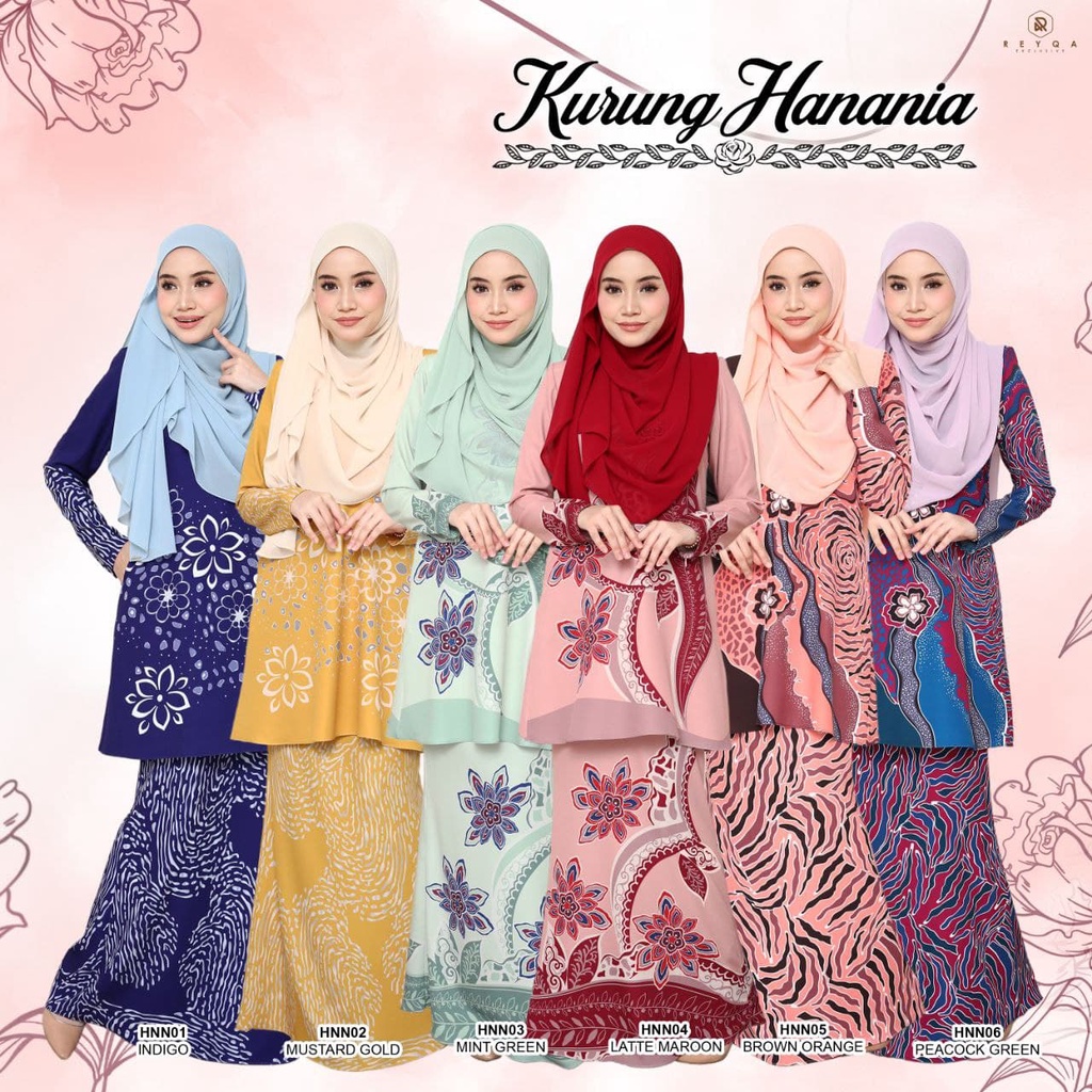 KURUNG BATIK HANANIA KURUNG RAYA 2023 | Shopee Malaysia