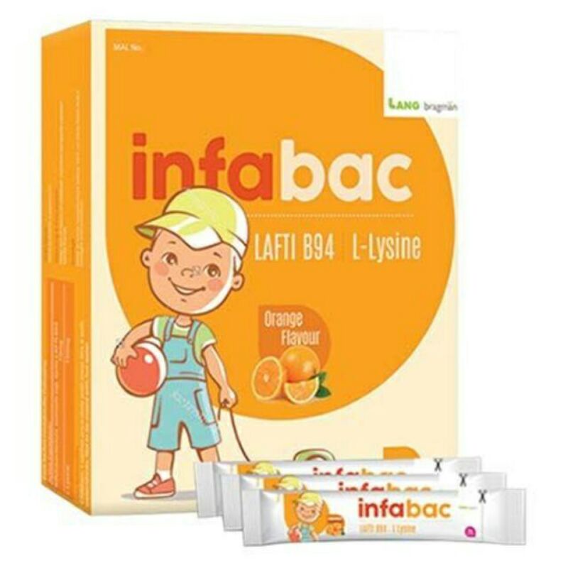 [2 Packs] Lang Bragman Infa Bac Probiotic B94 + Lysine 2g x 14s ...
