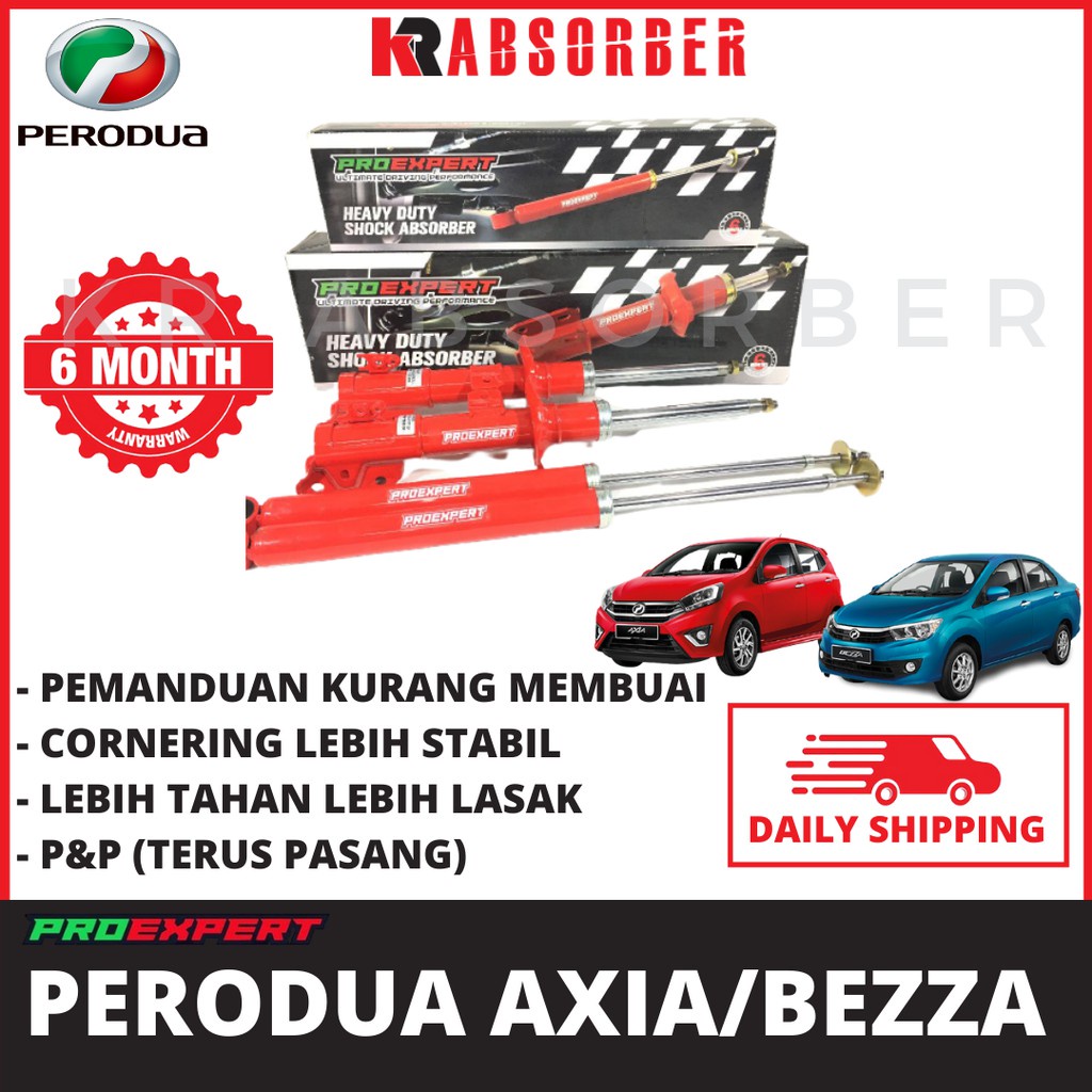 [Daily Ship] Axia / Bezza Absorber Proexpert-Heavy Duty-Suspention-Coil ...