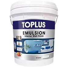 18L Toplus Emulsion Cat Emulsi White 9102 18liters Toplus Smart Paints | Shopee Malaysia