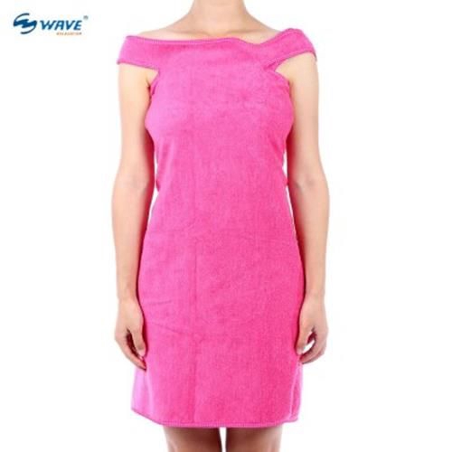 WAVE SWIMMING BATH ROBE TOWEL WEARABLE SUIT (ROSE RED) | Shopee Malaysia