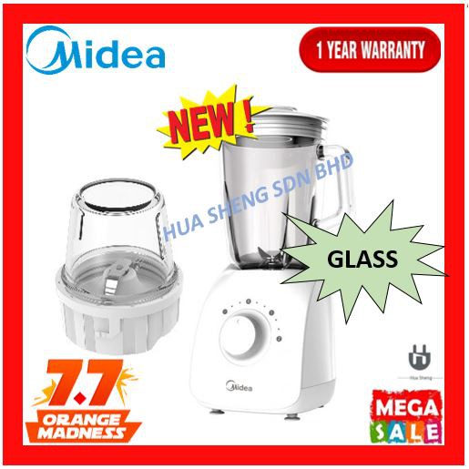 MIDEA BLENDER MBL-1190 1.5L GLASS JAR | Shopee Malaysia