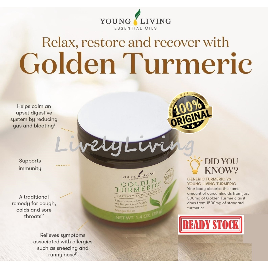 READYSTOCK Young Living Golden Turmeric - Mango Rose 39g | Shopee Malaysia