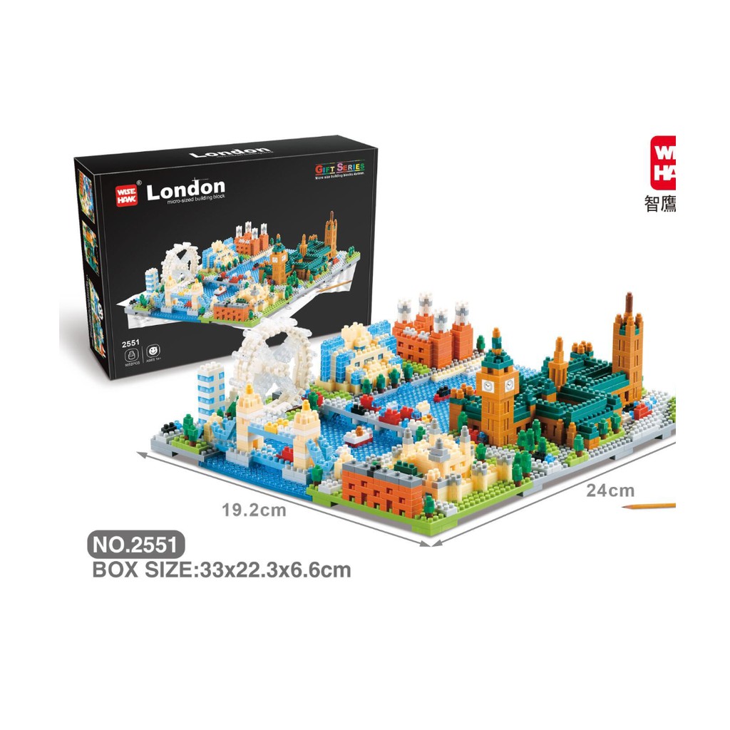 Lego Compatible Wise Hawk London Micro Block/ بلوك ميكرو ويسي هاوق ...