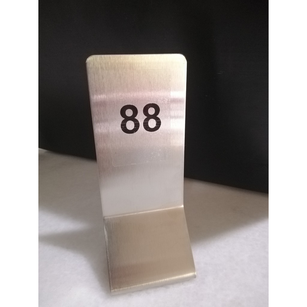 Table Number Stainless Steel Stand | Shopee Malaysia