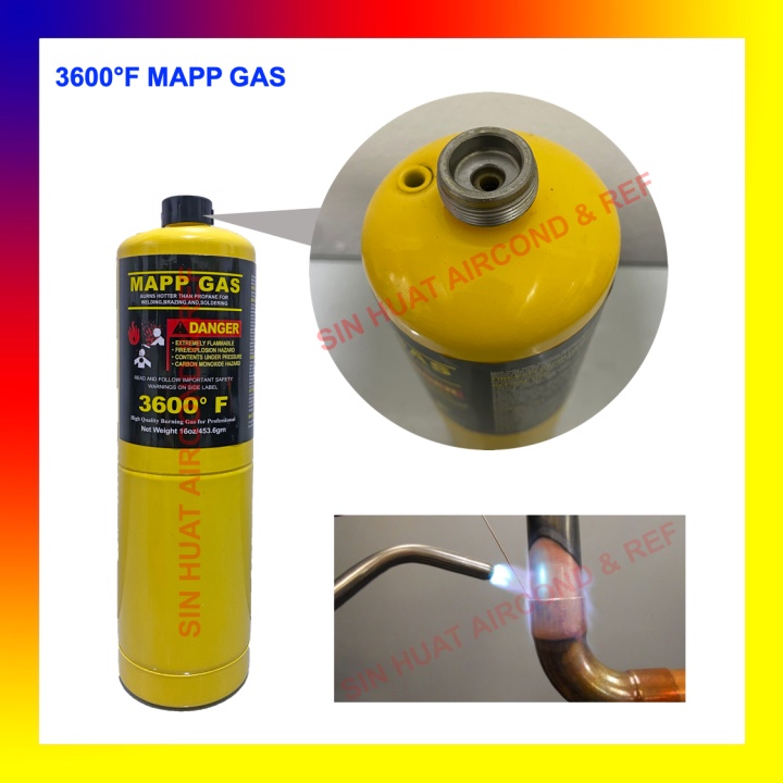 MAPP PRO GAS (WELDING/BRAZING USE) 3600°F MAPP GAS 3600 WELDING GAS ...