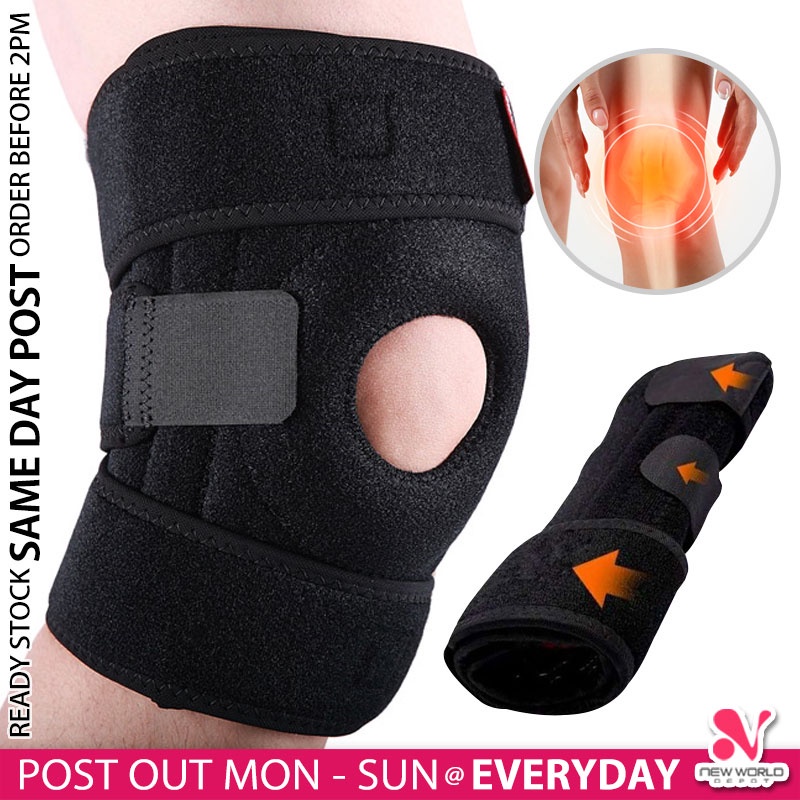 𝗔𝗗𝗝𝗨𝗦𝗧𝗔𝗕𝗟𝗘 》Compression Patella Knee Pads Stabilizer Support Protect ...