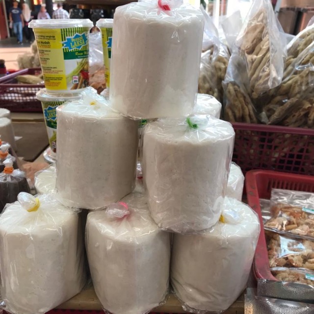 Makanan tradisional asli sarawak Linut ambuyat tepung sagu viral ...