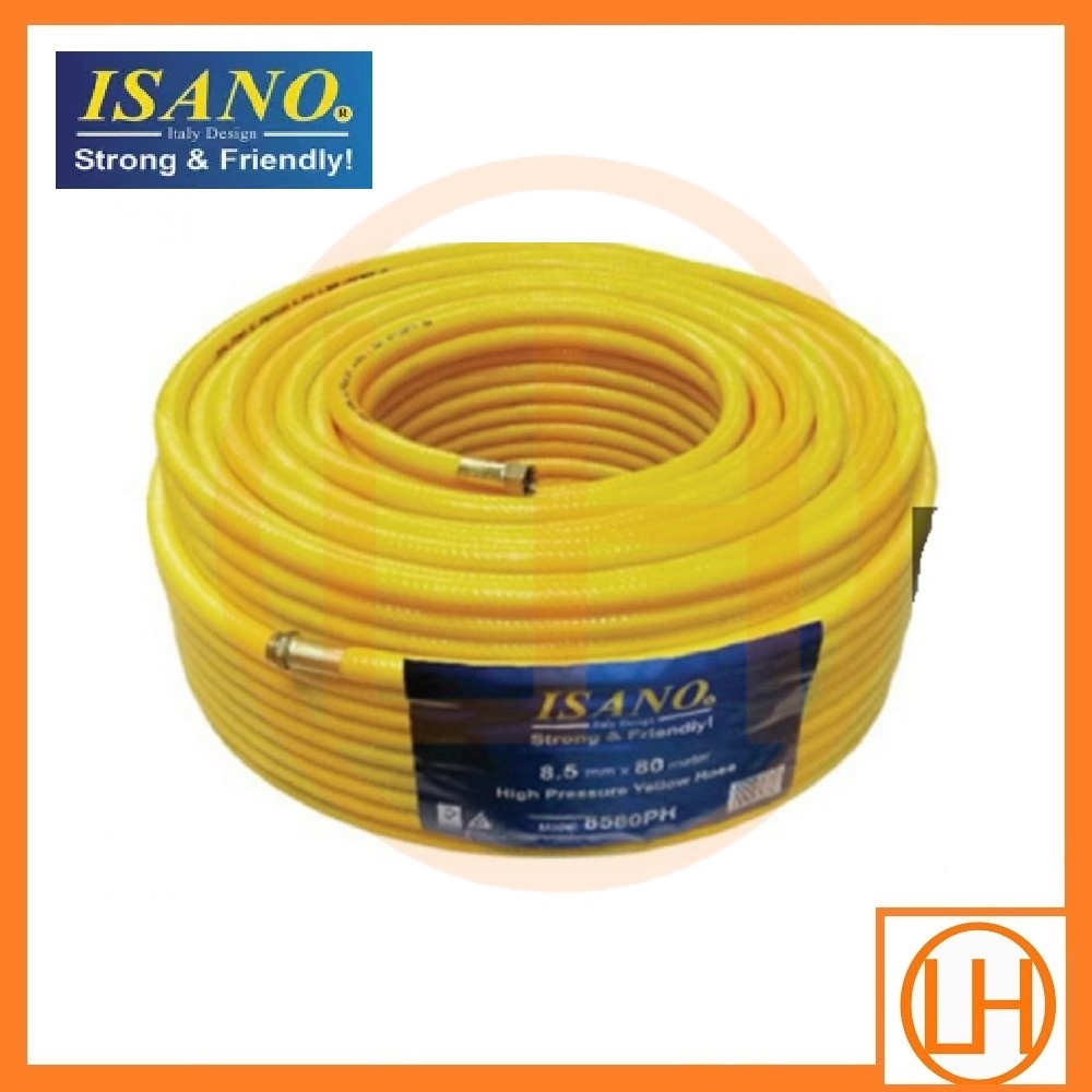 Isano High Pressure Chemical Yellow Hose - 8.5mm - Roll - 80 Meter ...