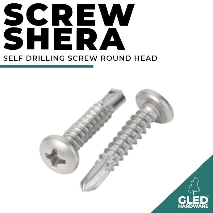 SELF DRILLING STEEL SCREW ROUND HEAD / METAL SCREW / SKRU BESI SHERA ...
