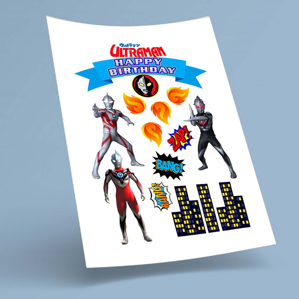 ULTRAMAN CUSTOM NAME & AGE [JPEG FORMAT/FILE] [CAKE TOPPER] [PRINT ...