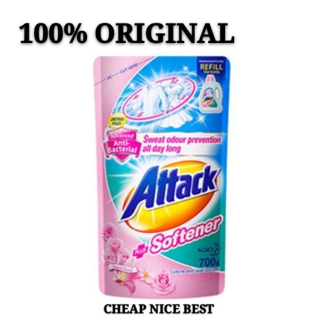 Attack Detergent Liquid + Softener Refill (700g) | Shopee Malaysia