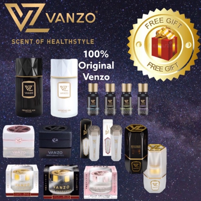 VANZO Car Home Perfume Aroma Diffuser Essential Oil Air Freshener ...