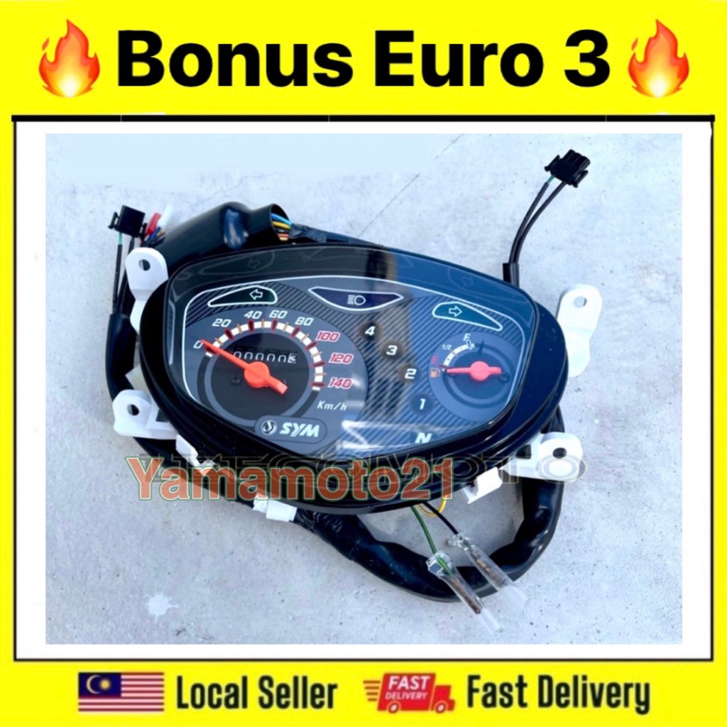 ORIGINAL SYM EBONUS 110 EURO 3 BONUS 110 SR EURO 3 SPEEDO METER ...
