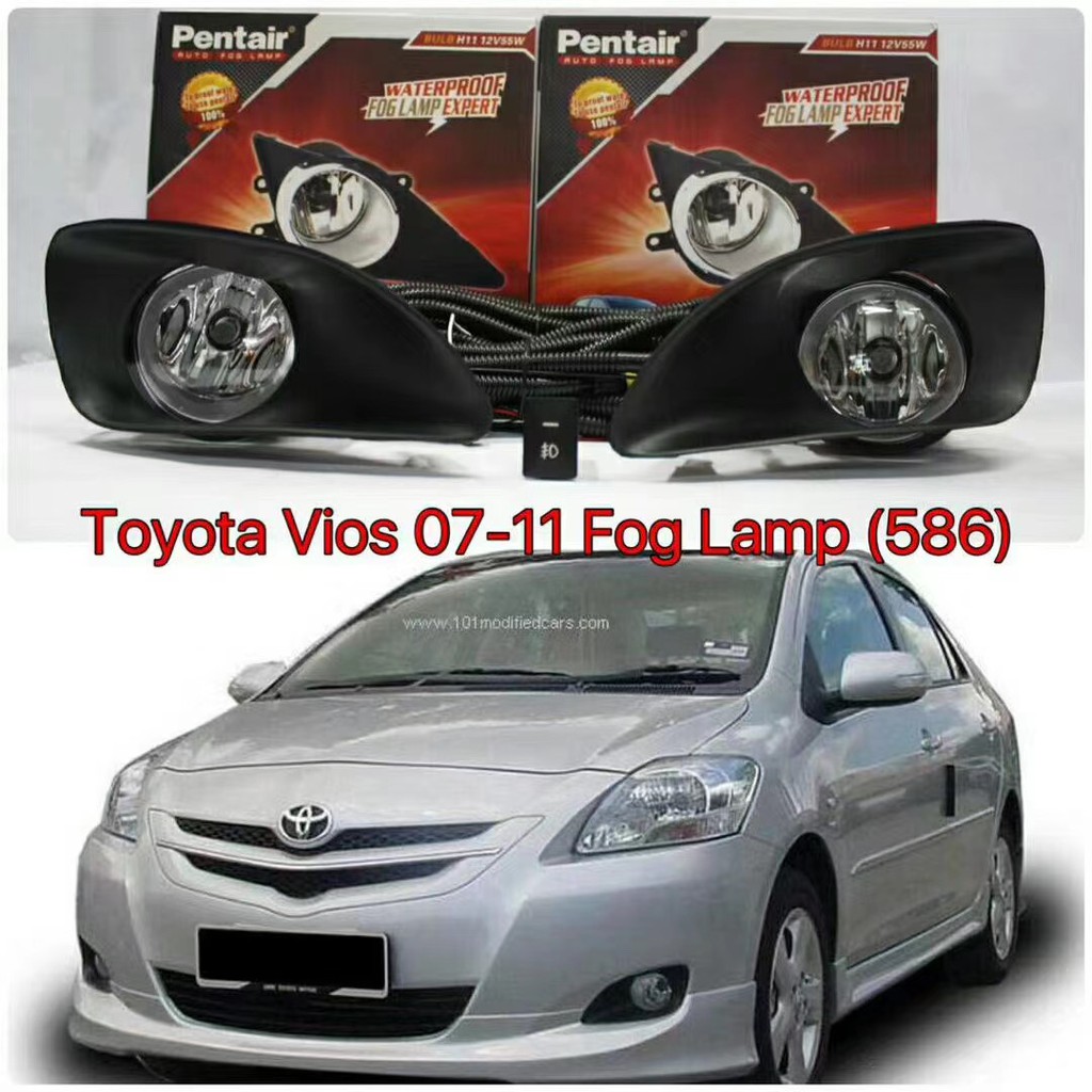 Toyota Vios 07-12 Foglamp Sport Light NCP93 vios 2nd vios dugong Fog ...