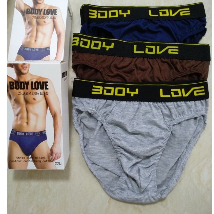 (3 PCS)Men Underwear COTTON Briefs Boxer Seluar dalam Lelaki XXL Men ...