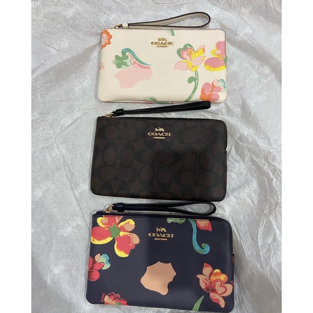 coach large wrislet in signature & floral printed | Shopee Malaysia