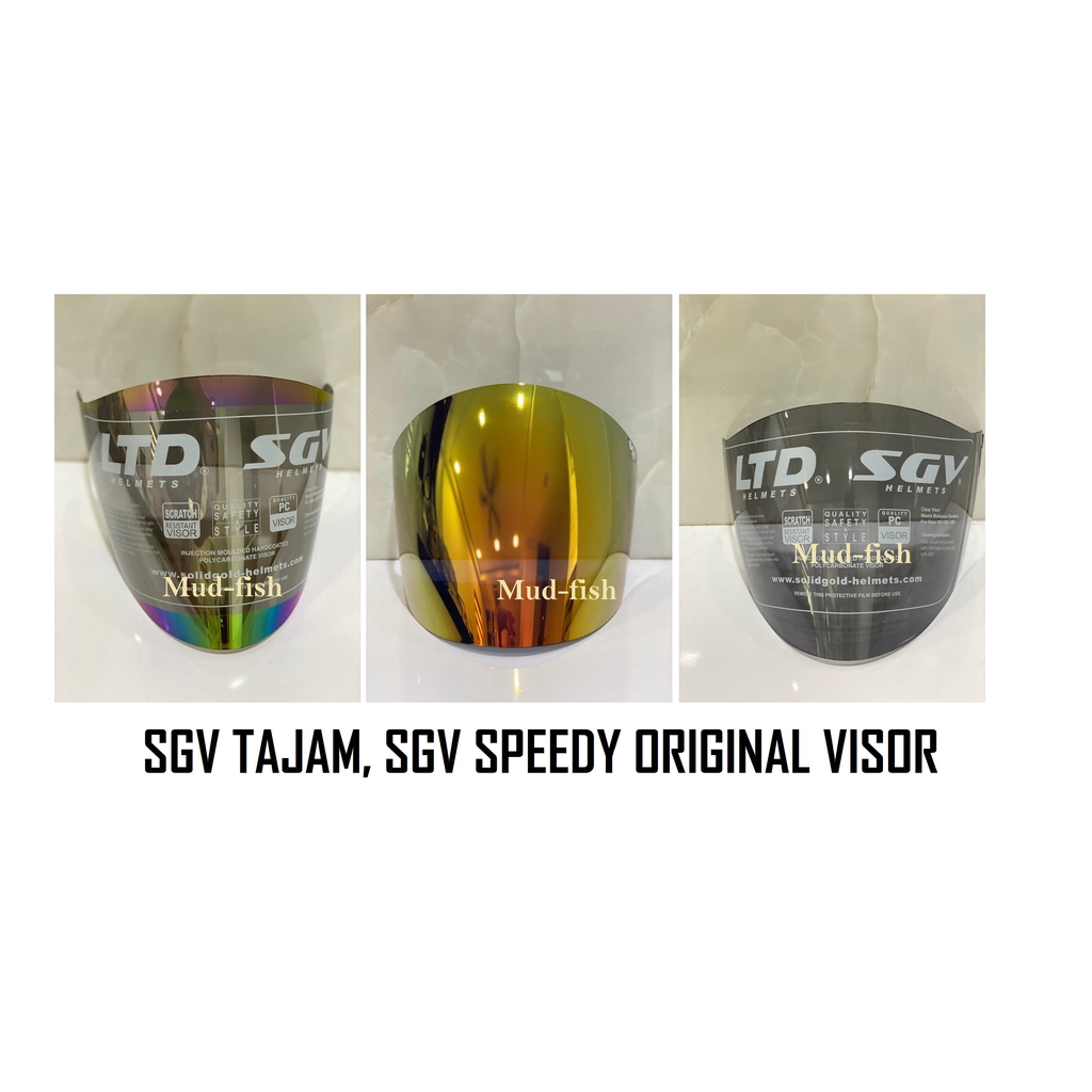 SGV TAJAM, SGV CHAMPION, LTD SPEEDY ORIGINAL VISOR (SILVER | RAINBOW ...