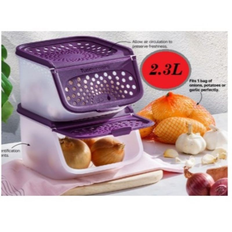 Tupperware Garlic N All 2.3L /3.0L Garilc Keeper Bekas | Shopee Malaysia