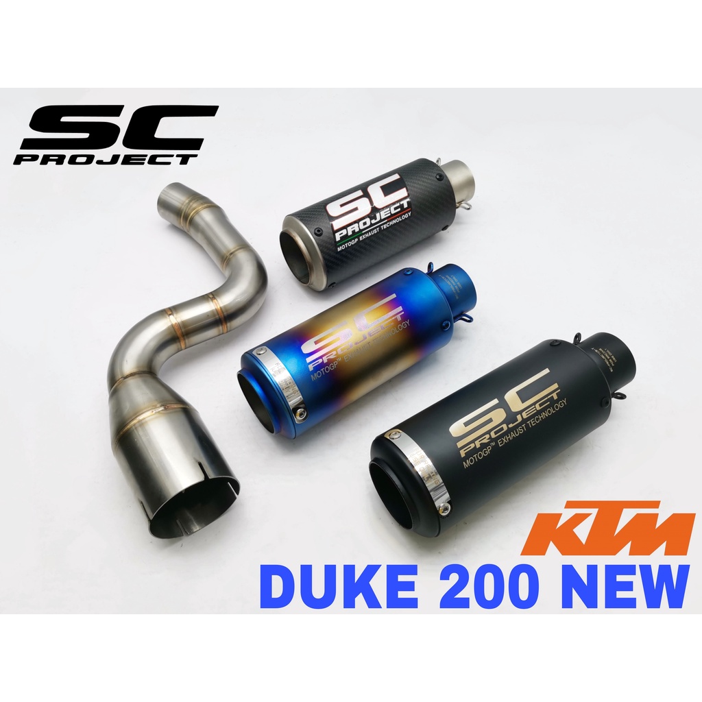Exhaust KTM Duke 200 21-23 Ekzos Tabung Full System Muffler SC Project ...
