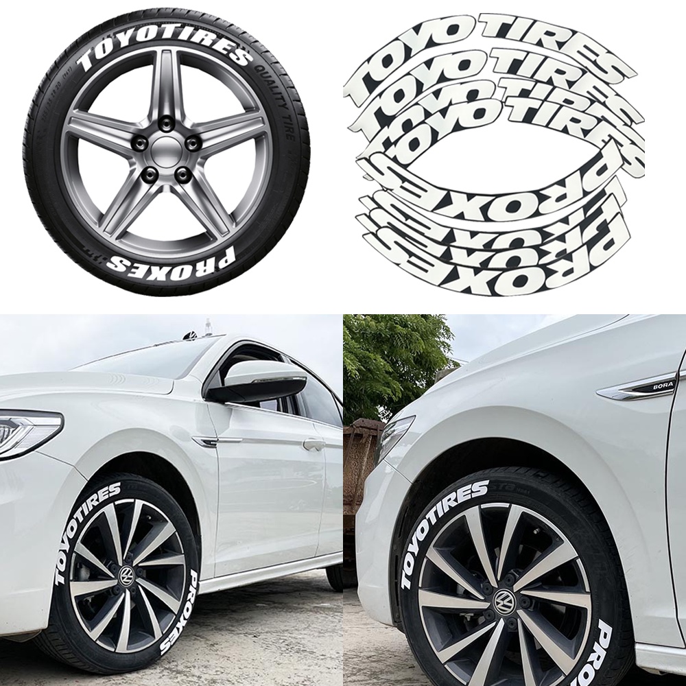 Toyo Tires Proxes Stickers 3D Lettering Wheel Logo Car Sticker Tuning ...