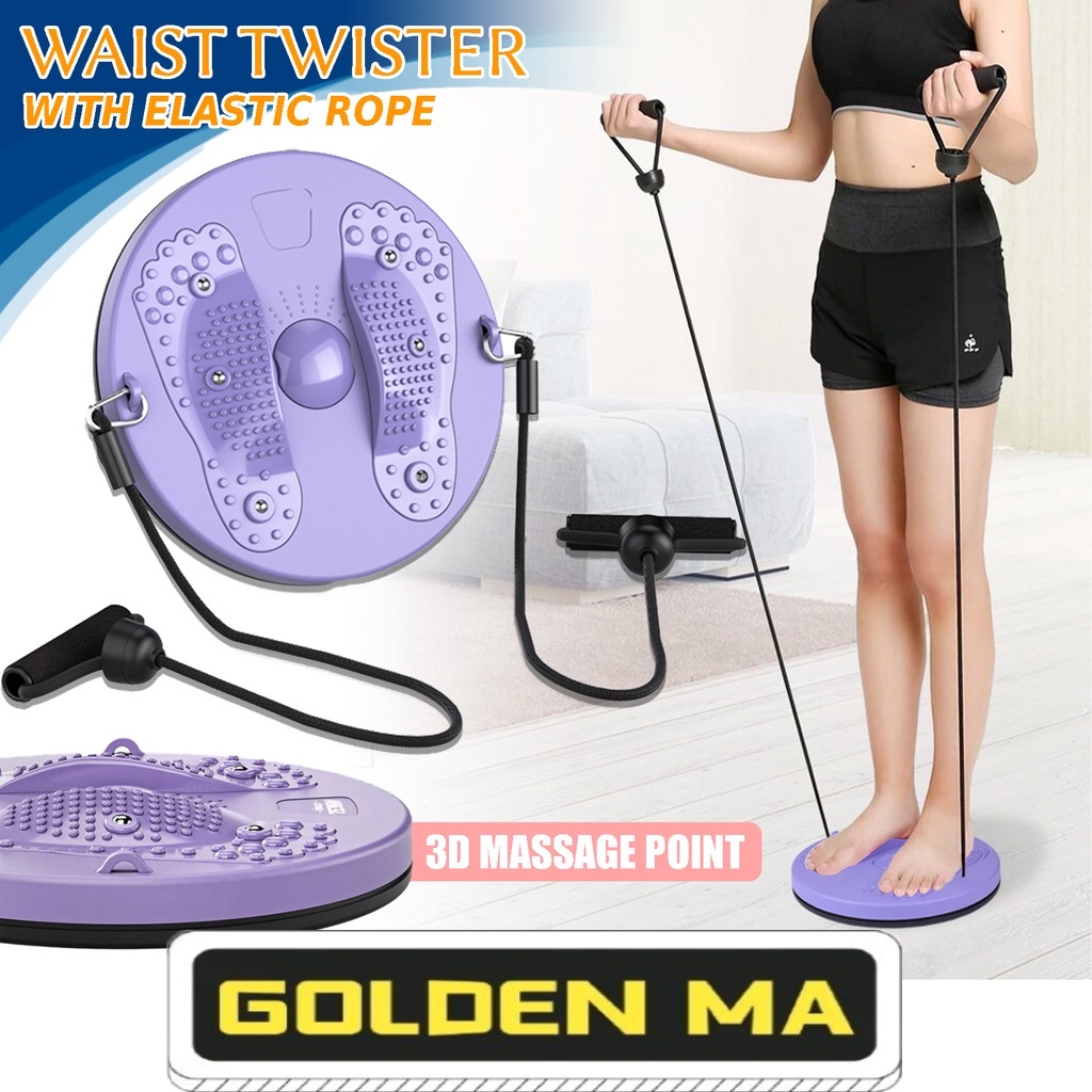 ROPE WAIST TWISTER Wriggling Magnet Waist Twisting Plate Slim Waist ...