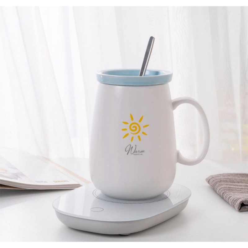 Thermostatic Mat Bottle Drink Warm Heater Mugs Portable Ceramics Mugs ...