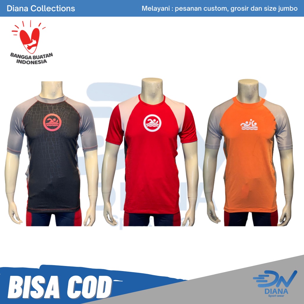 Jumbo short sleeve men's swimsuit top | Men's adult swimsuit | Short ...
