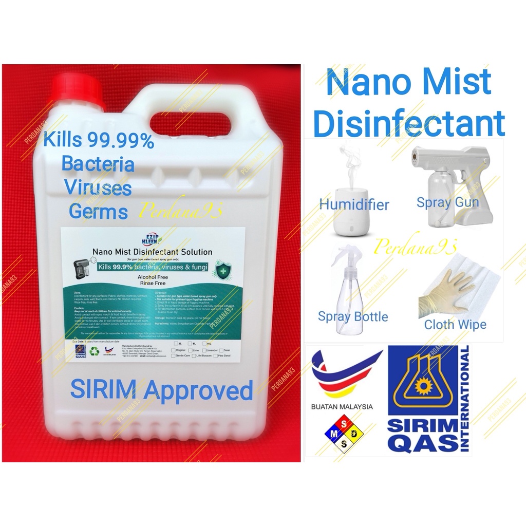 (BUATAN MALAYSIA) Nano Mist Disinfectant Solution/ Nano Spray ...