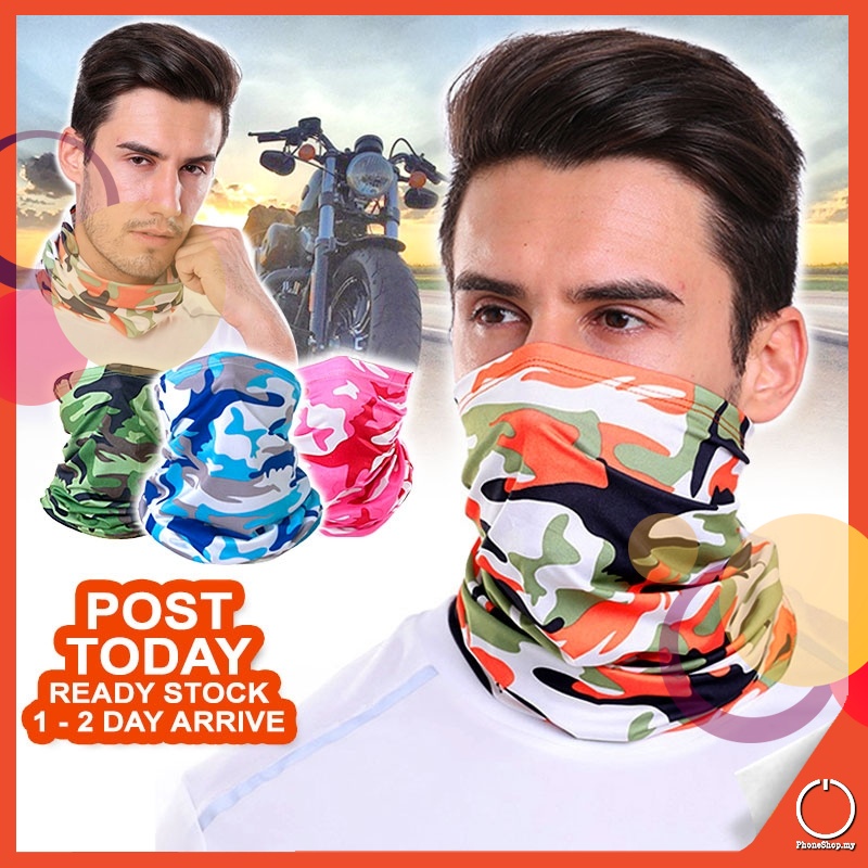 𝗜𝗖𝗘 𝗖𝗢𝗢𝗟 Anti UV Dust Protect Camouflage Outdoor Bandana Neck Scarf ...