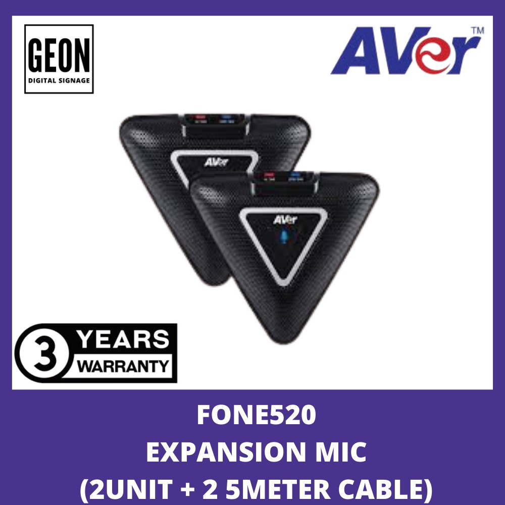 AVER VC520 PRO EXPANSION MIC Pair/5M cable * 5 (AVI-60U0100000AC ...