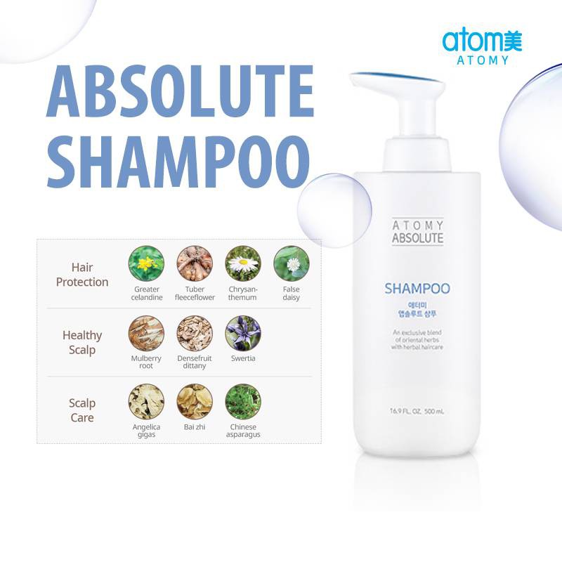 [Atomy] Absolute Shampoo 500ml | Shopee Malaysia