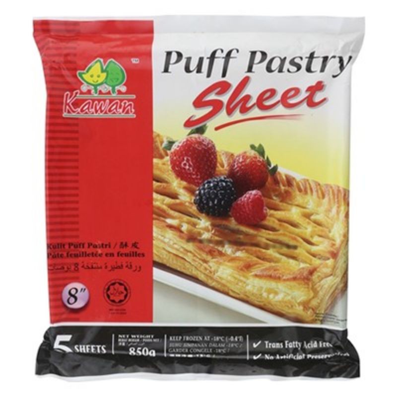 Kawan Puff Pastry Sheet 8" (5 pcs) - 850gm | Shopee Malaysia