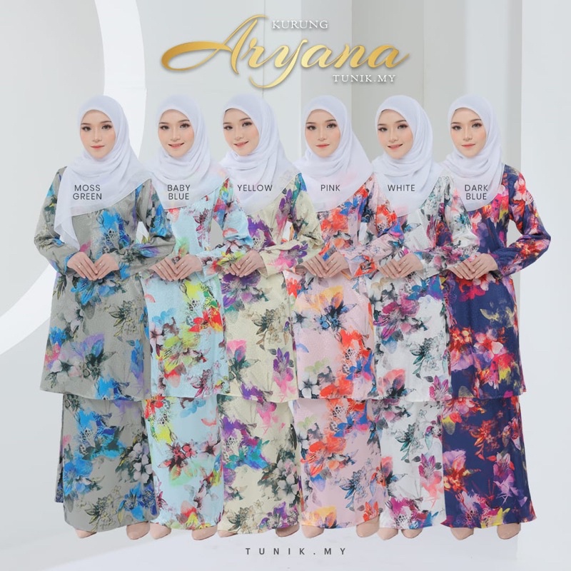Kurung Aryana By Tunikmy Baju Kurung Riau Muslimah Wear Nursing Friendly Ironless Shopee Malaysia