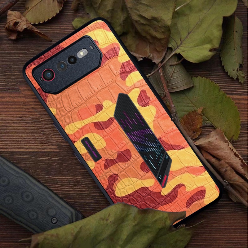 Case for Asus Rog phone 6 pro Camouflage Premium Leather Anti-Scratch ...