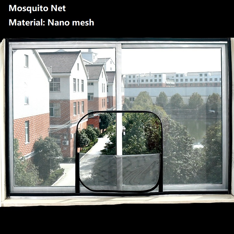 Strong Window Net suitable for Pet Cat Dog with Zip Self-Adhesive Anti ...