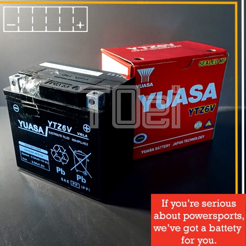 GARANSI 100% ORI!! YTZ6V YUASA BATTERY HONDA VARIO125/150,LED.PCX.SCOOPY ESP ISS.SONIC 150R.CBR ...