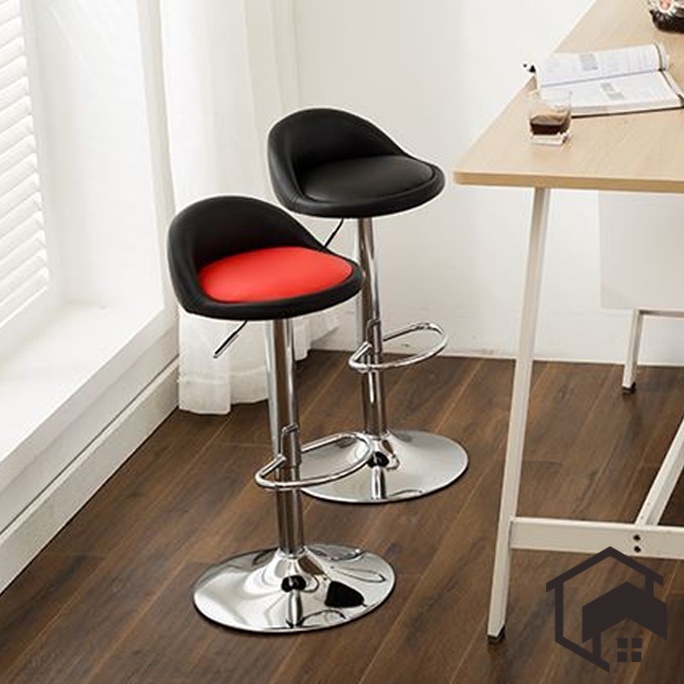 62-82cm Rotating Bar Chair Home Backrest Bar Stool Height Adjustable ...